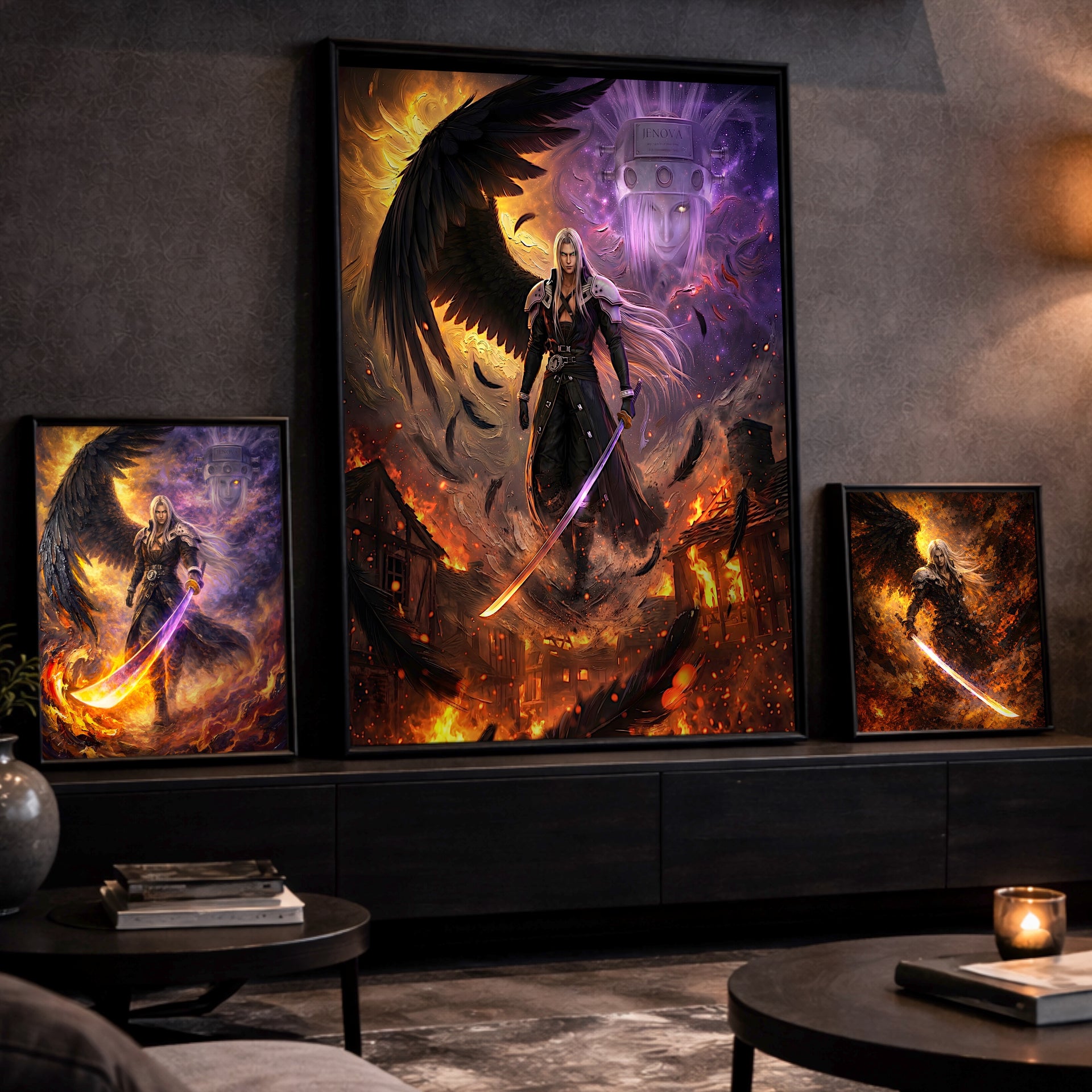 Sephiroth Art Print | Final Fantasy VII Wall Art | FF7 Remake Rebirth ...